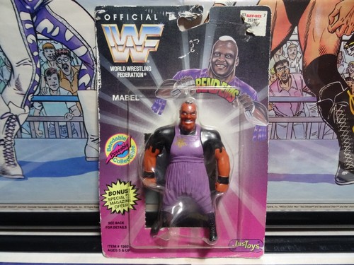 NEW VTG WWF Bend-Ems Mabel Action Figure Just Toys 1995 Wrestling WWE ...