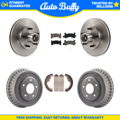 Front Rear Brake Rotor Semi-Metallic Pad Drum Kit For Chevrolet S10 ...