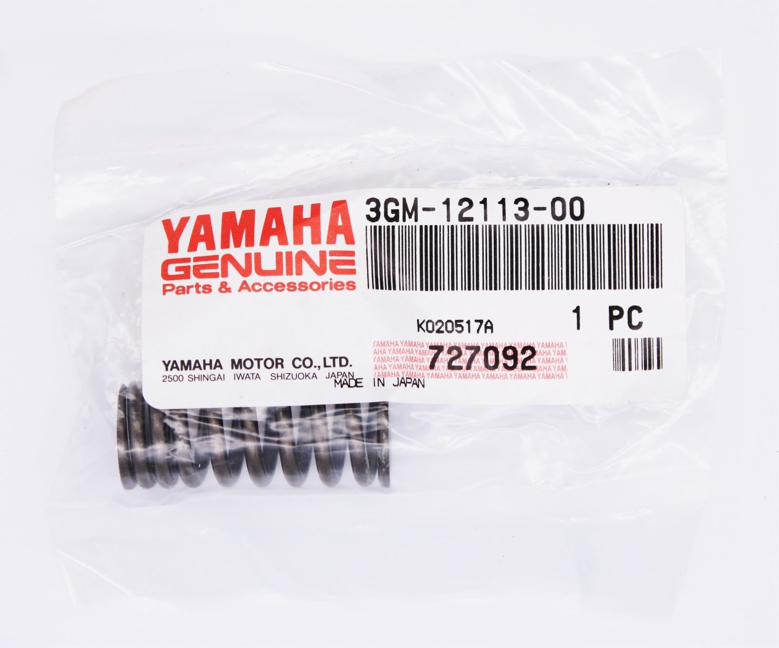Yamaha Inner Valve Spring Part Number - 3GM-12113-00-00 | eBay
