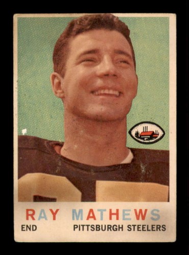 1959 Topps #11 Ray Mathews VG/VGEX Steelers 550301 | eBay