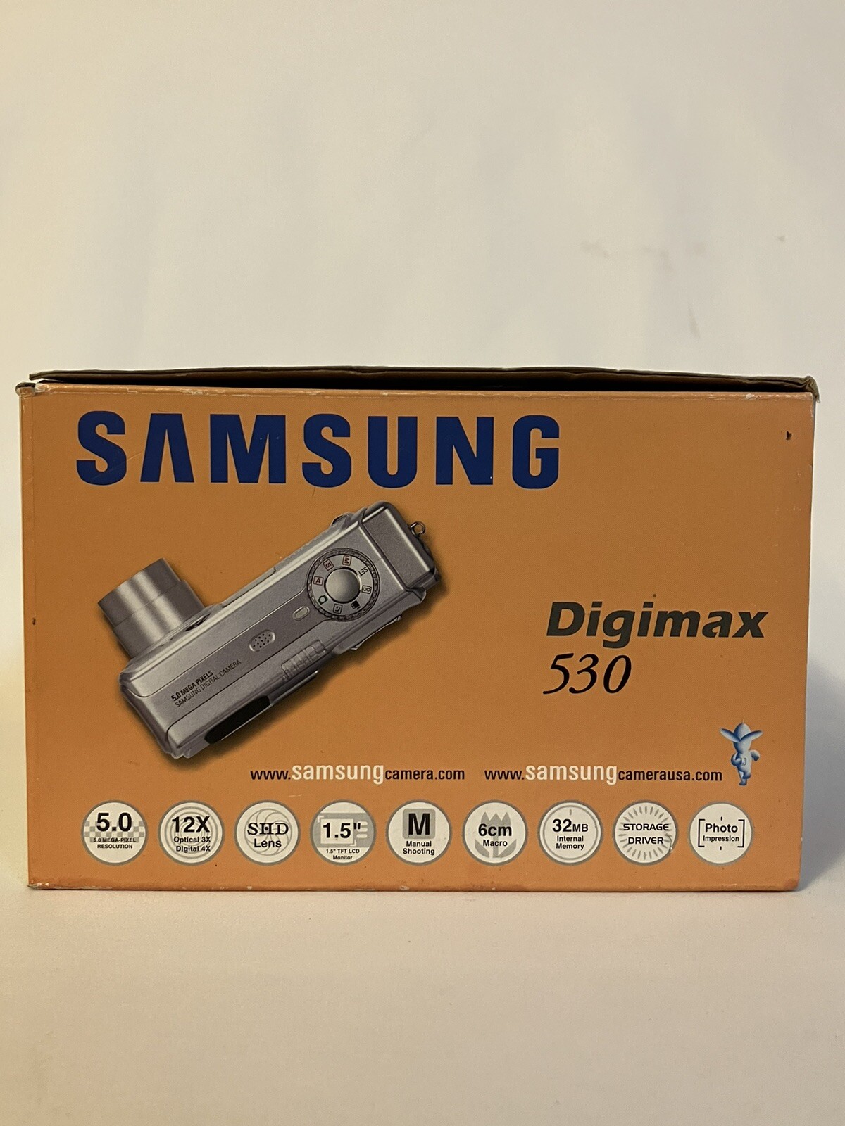 Samsung Digimax Cyber 530 5.1MP Digital Camera - Silver for sale online ...