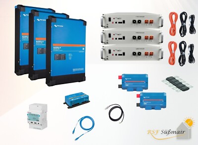 Victron Energy ESS Komplettpaket 3-phasig mit Multiplus2 5000 und Pytes ...