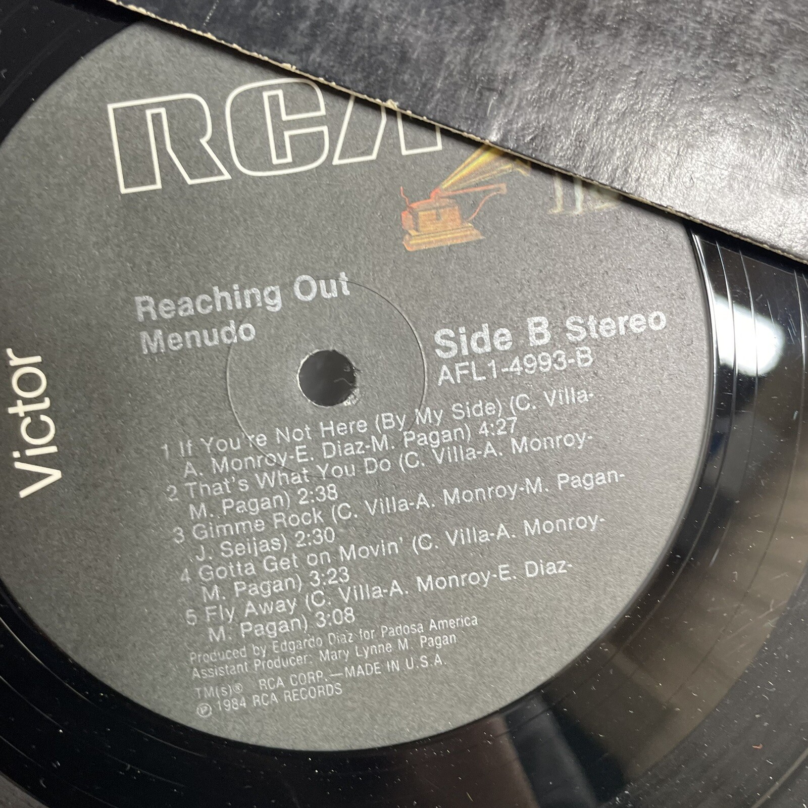 MENUDO REACHING OUT 1984 Vinyl LP Record Album Rare | eBay