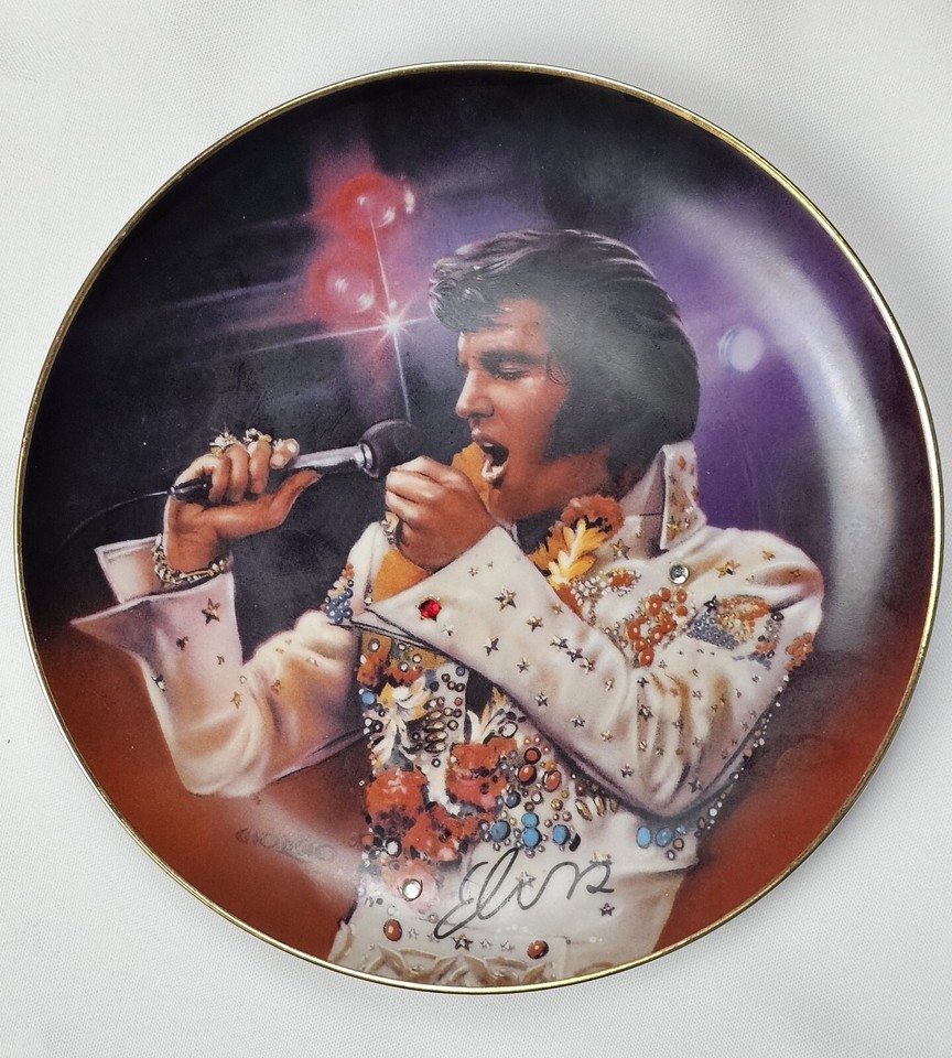 Remembering Elvis Limited Edition Bradford Exchange Collector Art Plate ...