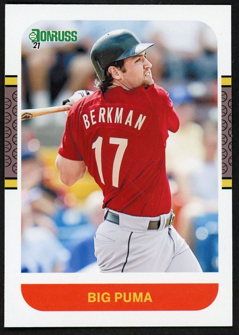 2021 Panini Donruss Big Puma Lance Berkman Houston Astros #223 Parallel ...