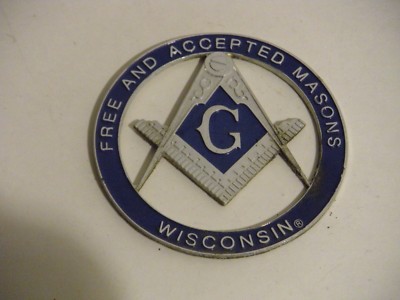 Free and Accepted Masons Wisconsin auto Emblem | eBay