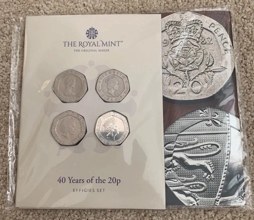 2022 40 years of the 20p Effigies Coin set | eBay UK
