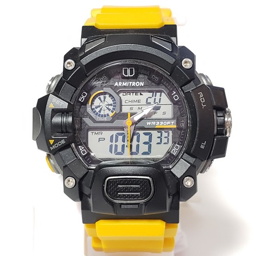 Armitron Sport Digital/Analog Watch 20/5477BYLCT Yellow Band for sale ...