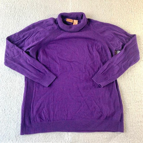 NorthCrest Women's Classic XL 18 Turtleneck Sweater Long Sleeve Heather ...