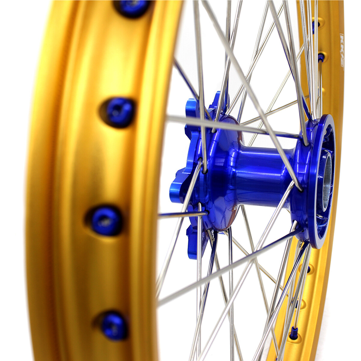KKE 21/19'' Cast Wheels Rim Fit Yamaha YZ125 YZ250 YZ250F YZ450F Gold ...