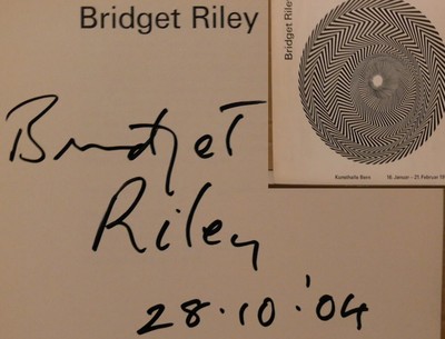 Bridget Riley Signed Catalog Original Signed Signature Autograph | eBay