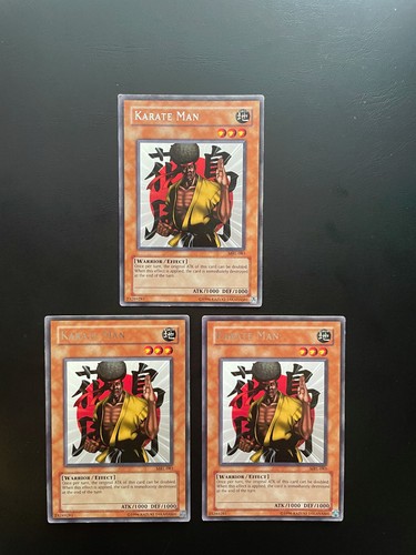 Yugioh Karate Man MRL-083 Rare Unlimited Edition Damaged X3 | eBay