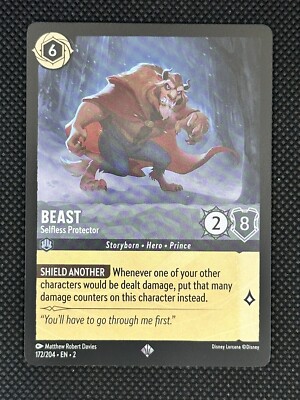 Disney Lorcana Chapter 2 Rise of the Floodborn Beast Super Rare 172/204 ...