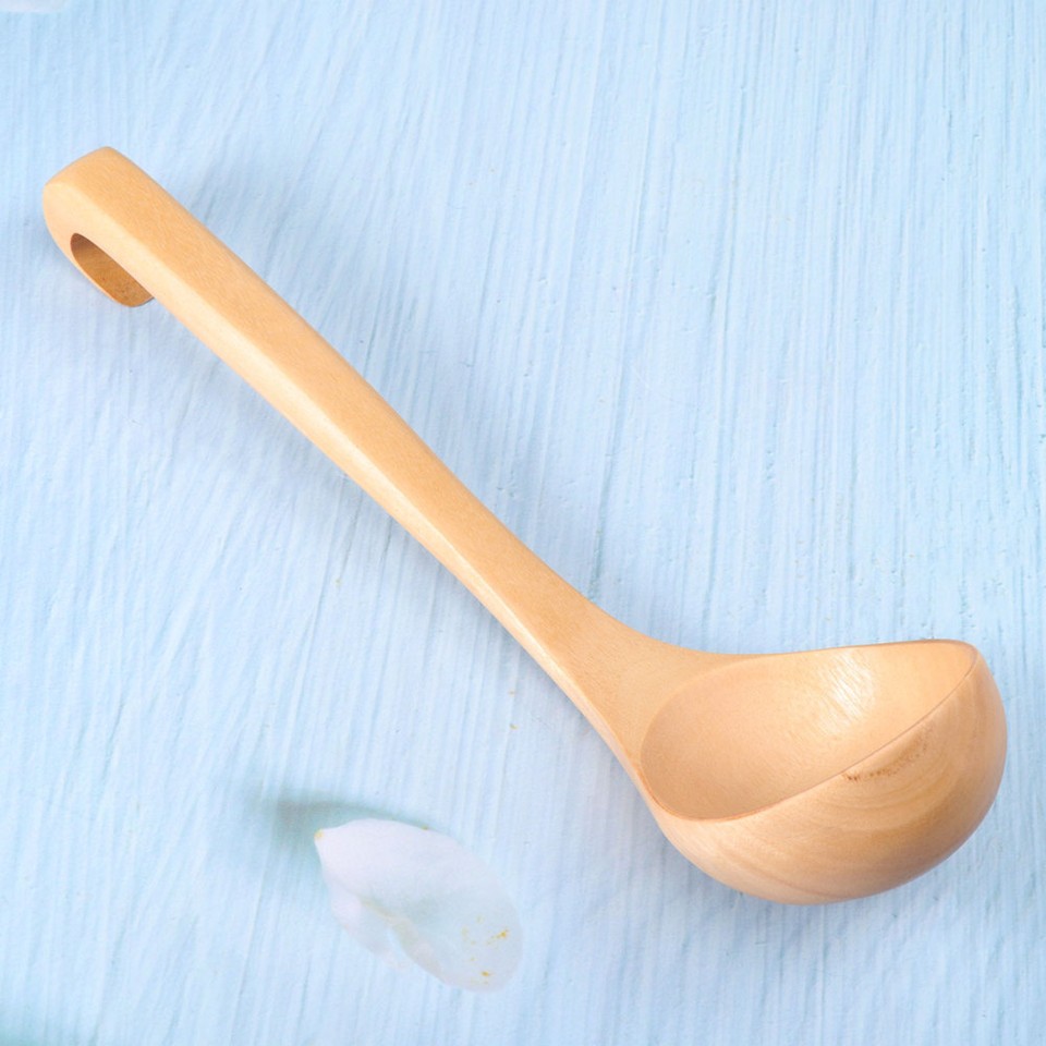 Japanese Soup Spoon Wooden Soup Spoon Wooden Mixing Spoon Deep Soup ...