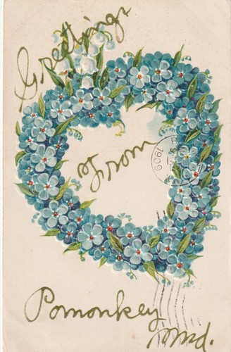 Pomonkey MD Greetings From 1908 Charles County, Maryland | eBay