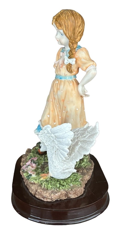 Vintage Turtle King Corp Giovanni Collection Girl W/ Swan Figurine | eBay