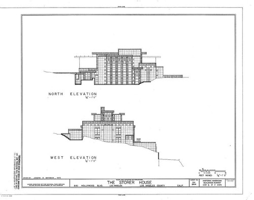 Frank Lloyd Wright, Storer House, California concrete block home ...