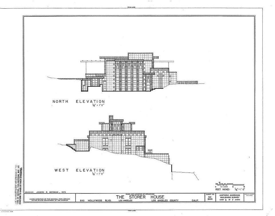 Frank Lloyd Wright, Storer House, California concrete block home ...