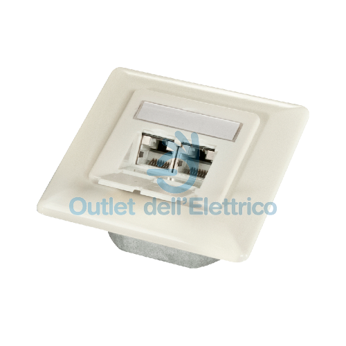 Outlet Data Wall 2XRJ45 IP43 CAT.6 Shielded RAL7035 | eBay