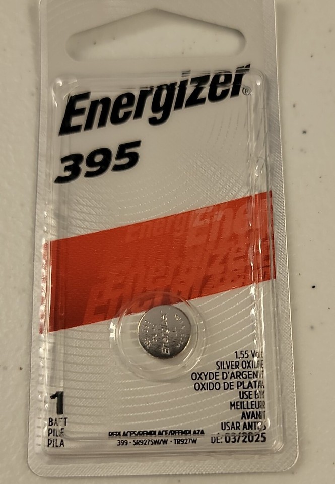 Energizer Silver Oxide 395/399 1.55 V Electronic/Watch Battery 1 pk | eBay