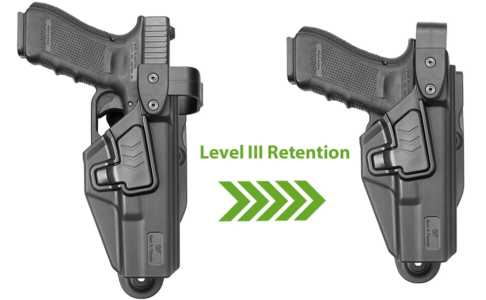 Level III Holster For Glock 17/G19 Gen3-5,G19X,G23/G22/G31/G32 Gen3-4 ...