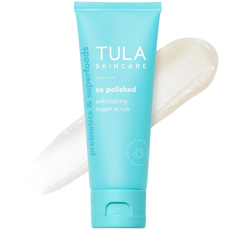 TULA Skin Care so Polished Exfoliating Sugar Scrub - Face Scrub, Gently ...