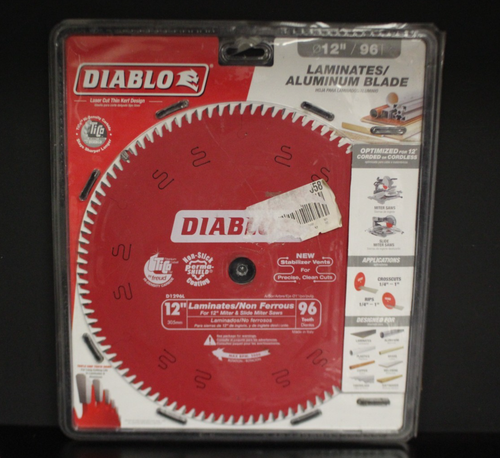 (RI2) Diablo Tools D1296L 12 in. x 96 Tooth Laminate / Aluminum Saw ...
