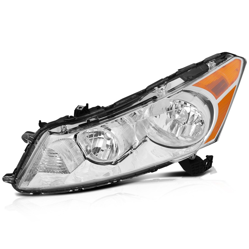 Chrome Headlights Assembly Fits 2008-2012 Honda Accord 4-Door Sedan LH ...