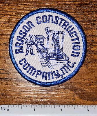 Vintage Branson Construction Company Inc Patch Tennessee Builders NOS 1970s/80s | eBay