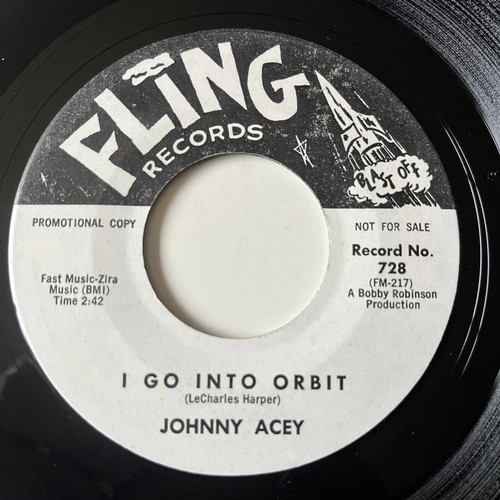 PROMO 45: Johnny Acey – I Go Into Orbit / What Am I Going To Do? FLING ...
