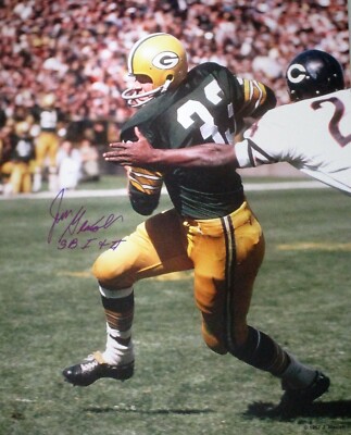 Packers running back JIM GRABOWSKI Signed 16x20 Photo #8 AUTO w/ "SB I ...