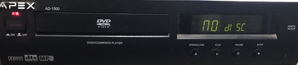 APEX AD-1500 DVD/VCD/MP3/CD Player | eBay