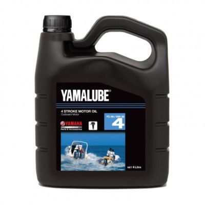 YAMAHA Genuine Yamalube 4 Stroke Outboard Motor Oil 10W-30 4 Litre *NEW ...