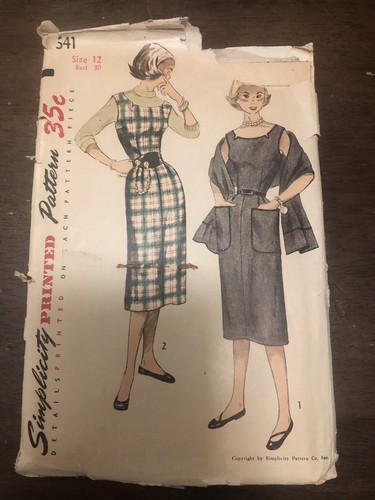 Simplicity 3641, Printed, CC, Size 12 Bust 30 | eBay