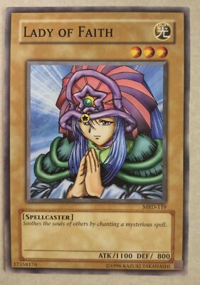1996 Yu-Gi-Oh! TCG "LADY OF FAITH" Card MRD-119 FREE SHIPPING! | eBay