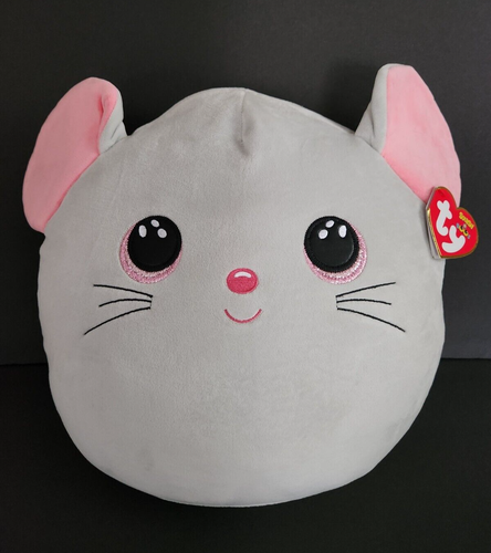 New With Tags TY Squish-a-Boo Catnip Grey Mouse Medium 14" | eBay