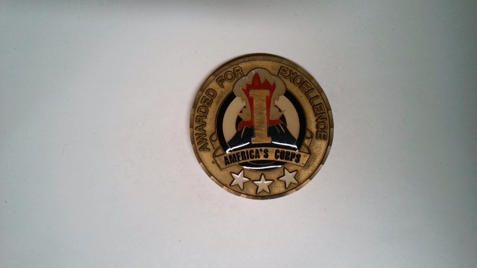 CHALLENGE COIN I CORPS 3 STAR GENERAL AMERICA'S CORPS AWARDED FOR ...