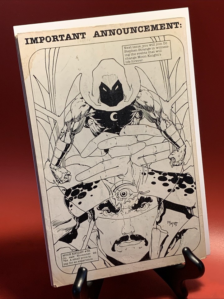 Moon Knight #35 Marvel 1983 Double-Sized w/ X-Men and Fantastic Four ...