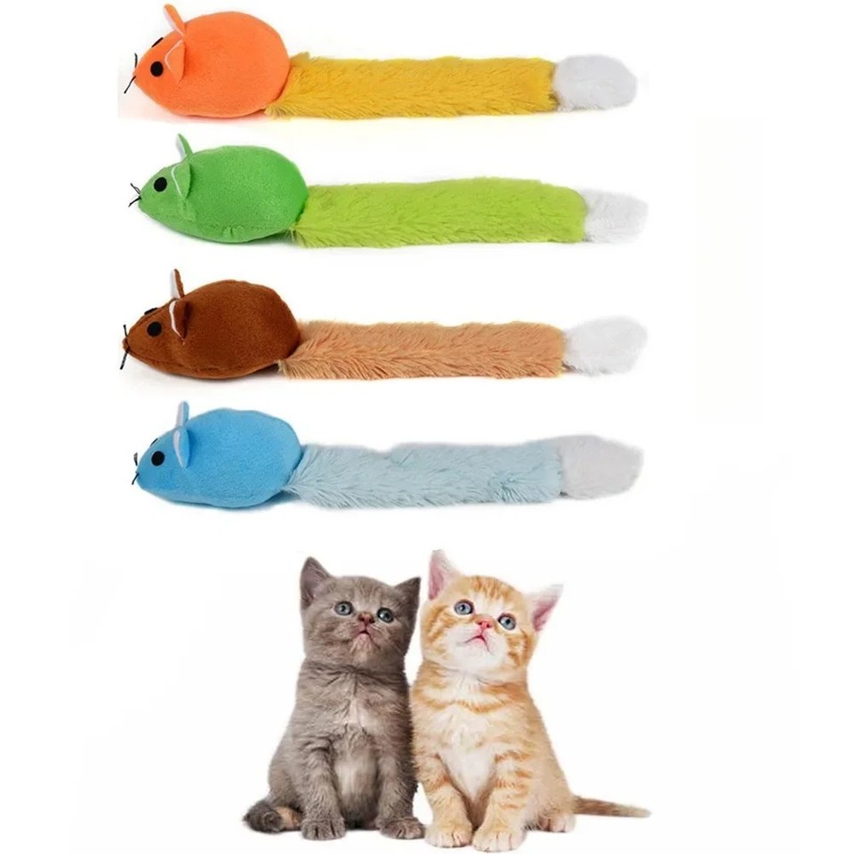 Long Tail Mouse Cat Teaster Toys Funny Pet Toys Cat Toys Mouse ...