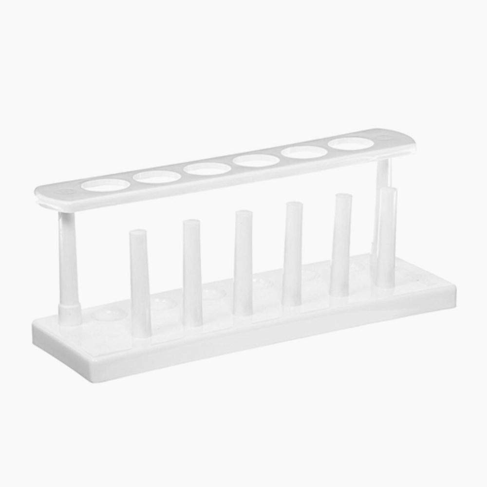 25Mm Plastic In-Line Test Tube Rack with Drying Pins, 6 Tube ...