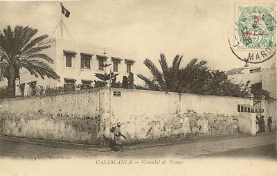 CPA MAROC CASABLANCA CONSULAT DE FRANCE | eBay