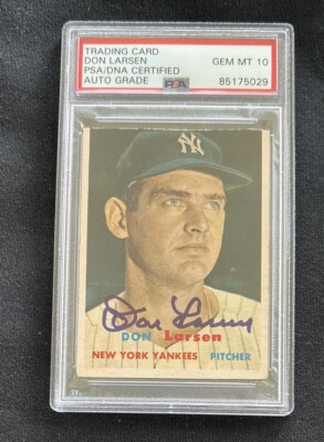 1957 Topps 175 Don Larsen Autograph PSA Authentic Auto 10 | eBay