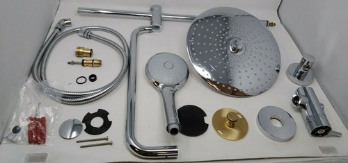 GROHE 27867001 Retro-Fit Euphoria 25 Inch Shower System 2.5 GPM ...