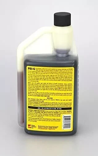 PRI-G Fuel Stabilizer Lubricity Stability Complete Gasoline Treatment ...