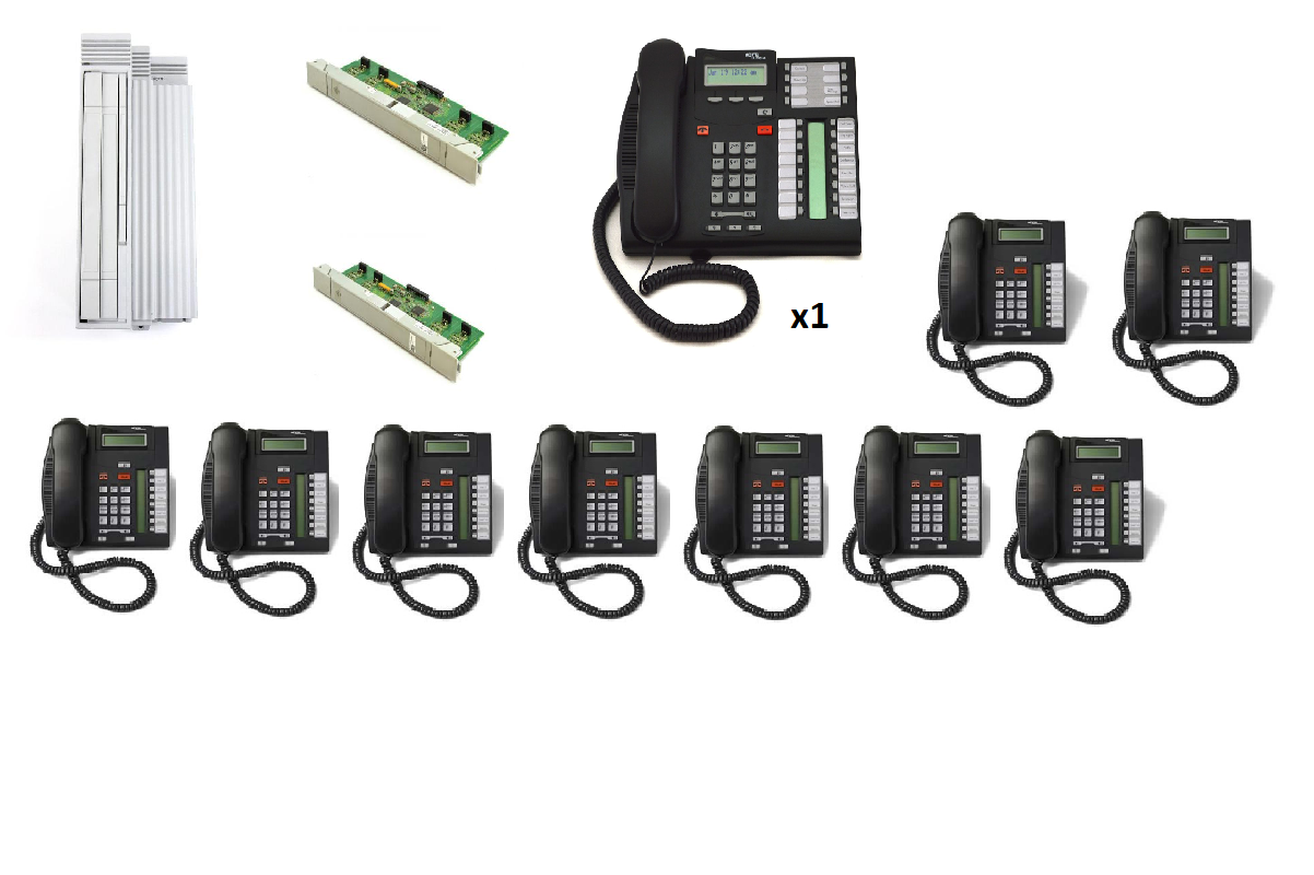 Nortel Compact ICS 8x16 Business Phone System Package #12 with 10 ...