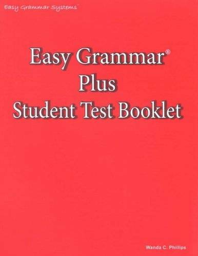 Easy Grammar Plus Student Test Booklet - Paperback By Wanda C. Phillips ...