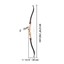 65" 30lbs Recurve Long Bow Draw Right Hand Traditional Archery Hunting ...