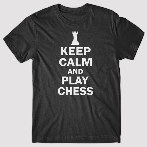 Cool T-shirt KEEP CALM AND PLAY CHESS Funny gift for man dad husband ...