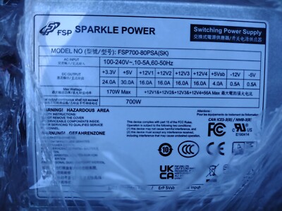 Sparkle Power Supply Fsp700-80psa | eBay