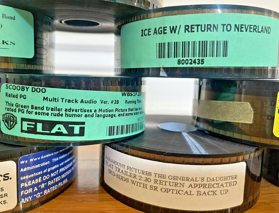 ~ Movie Trailer Film Reels 35MM Scope & Flat Lot of 11 Sponge Bob ...